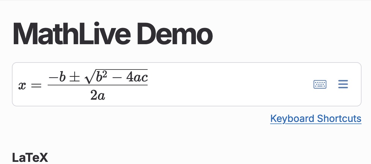 Let's try to input formulæ